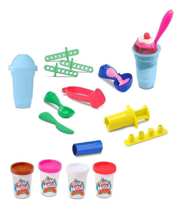 Massinha De Modelar Super Massa Sundae 8078 - Divertoys - Massinha ...