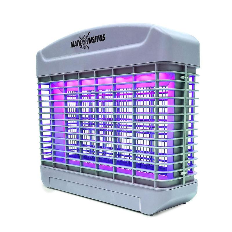 Mata Mosquito Mosca Grande 33cm Luz Uv Grade Choque Cinza - Casa Attract - Armadilha para ...