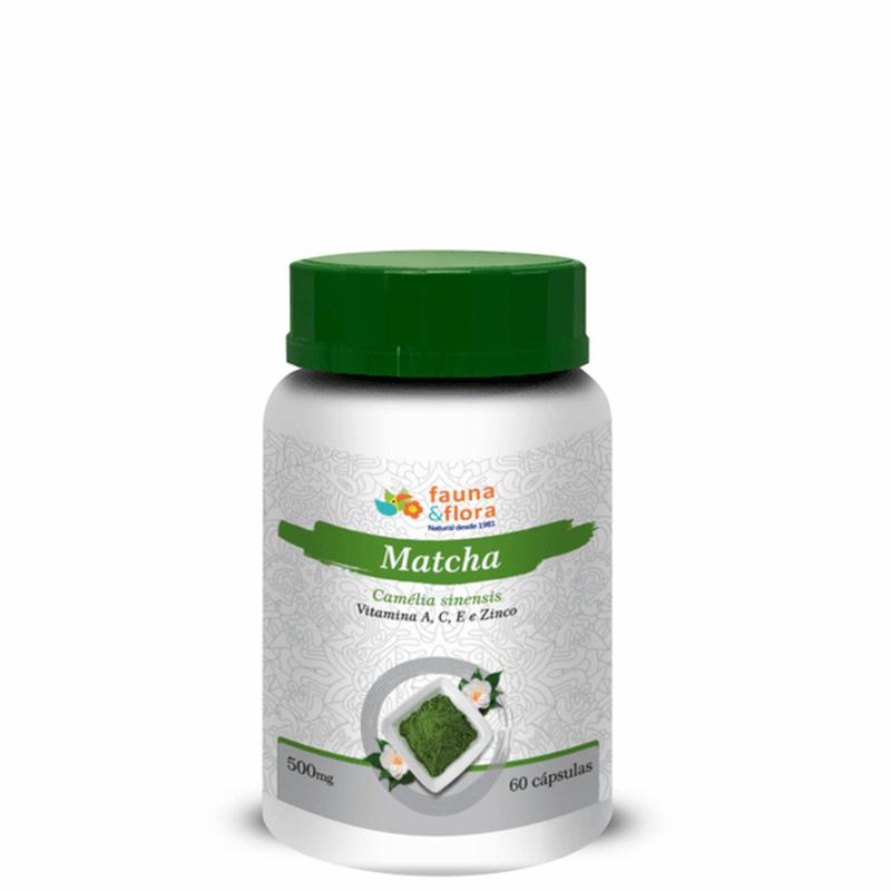 Matchá fauna e flora 60caps - Chá Verde - Magazine Luiza