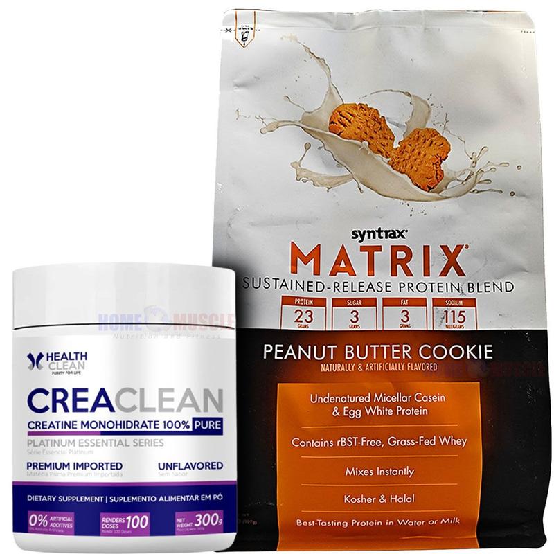 Matrix 2.0 e Creatina 100% Pura 300g - Health Clean - Syntrax ...