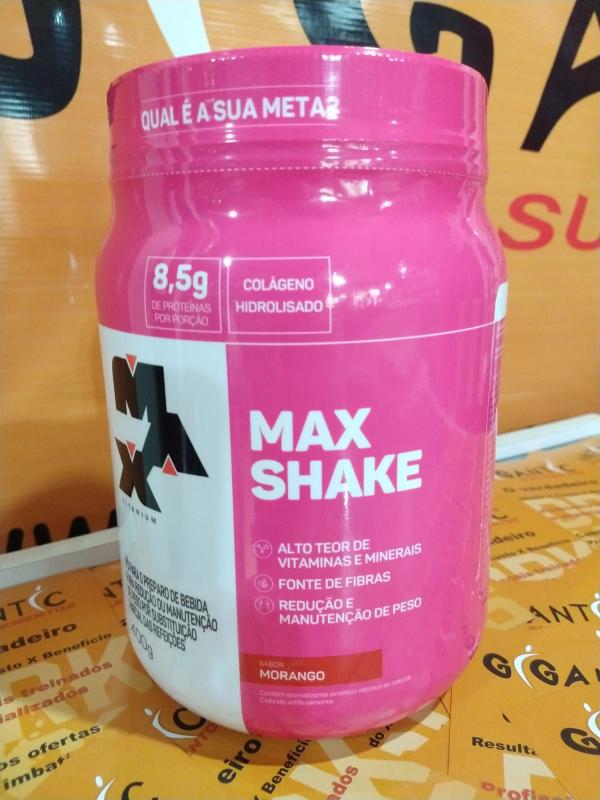 max shake 400g - MAX TITANIUM - Outros Suplementos Alimentares ...