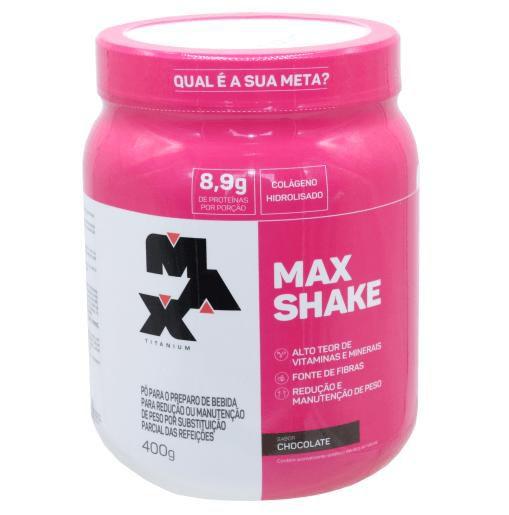 Max Shake Perda De Peso Sabor Chocolate Max Titanium 400g - Outros ...