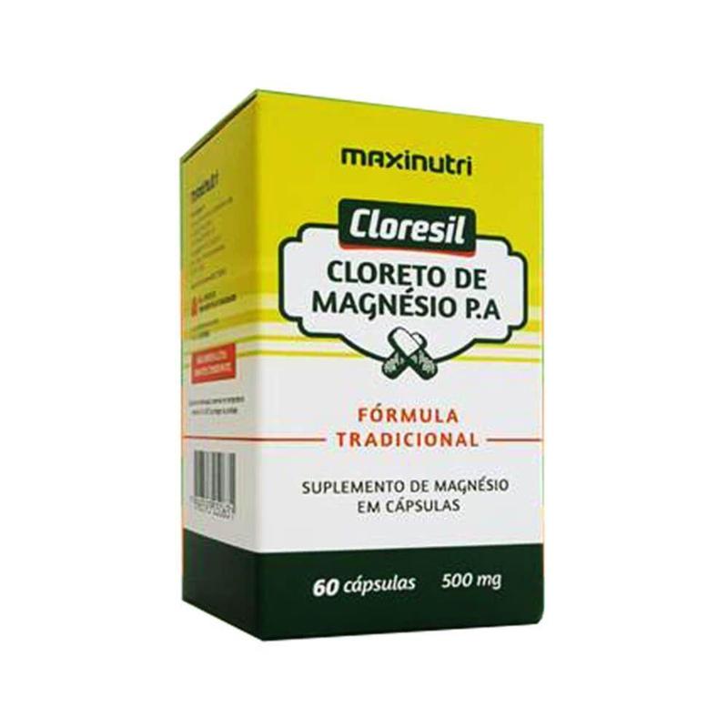 Maxinutri Cloresil Cloreto de Magnésio P.A 500mg C/60 - Cloreto de Magnésio / Magnésio Dimalato ...