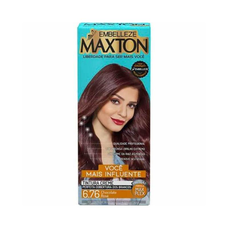Maxton Coloração Kit 6.76 Chocolate Rose - Tinta de Cabelo - Magazine Luiza