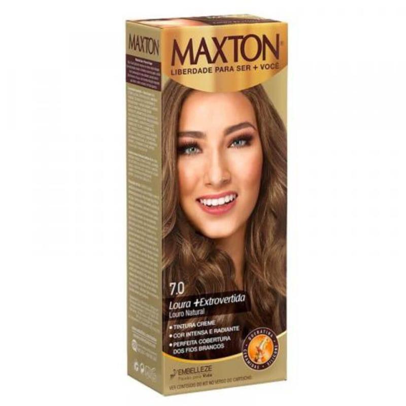 Maxton Tinta 7.0 Louro Natural - Tinta de Cabelo - Magazine Luiza