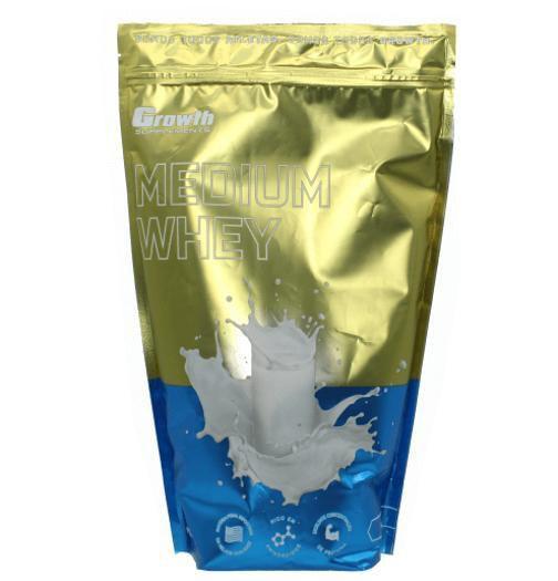 Medium Whey Protein Suplemento Fonte Proteinas Growth 1Kg - Growth Supplements - Massa Muscular ...
