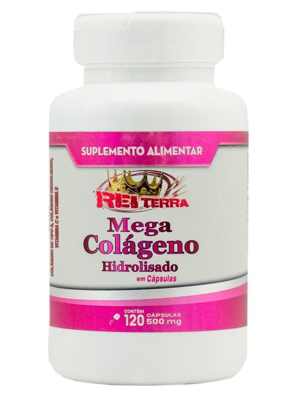 Mega colageno 120 caps 500mg - Rei Terra - Colágeno - Magazine Luiza