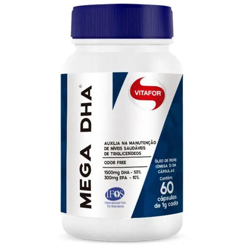 Mega DHA 1500mg 120 Capsulas Vitafor - Ômega 3 / Óleo de Peixe - Magazine Luiza