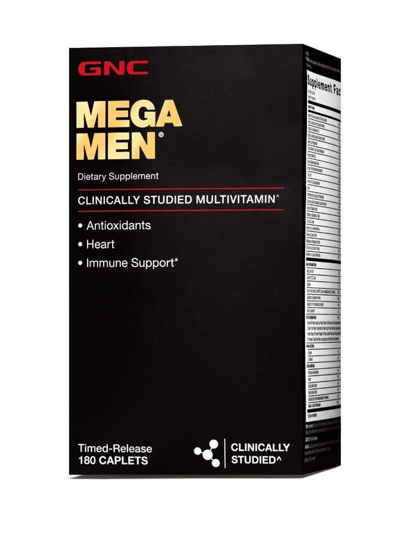 Mega Men 180 Tabletes GNC Multivitamínico Importado - Multivitamínico ...