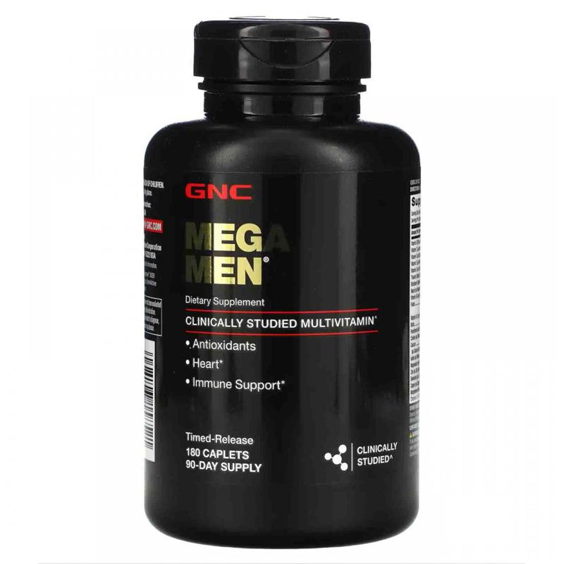 Mega men Multivitaminico 180 capsulas, Suplemento - GNC ...