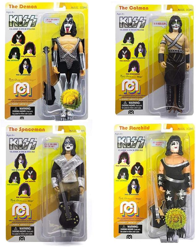 Mego Action Figure Kiss Conjunto de 4 Oficial Licenciado - Action ...