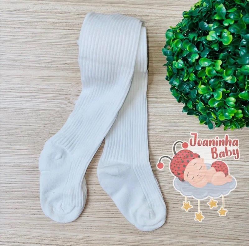 Meia Calça Branca Fio 80 - Joaninha Baby - Meia-Calça para Bebê ...