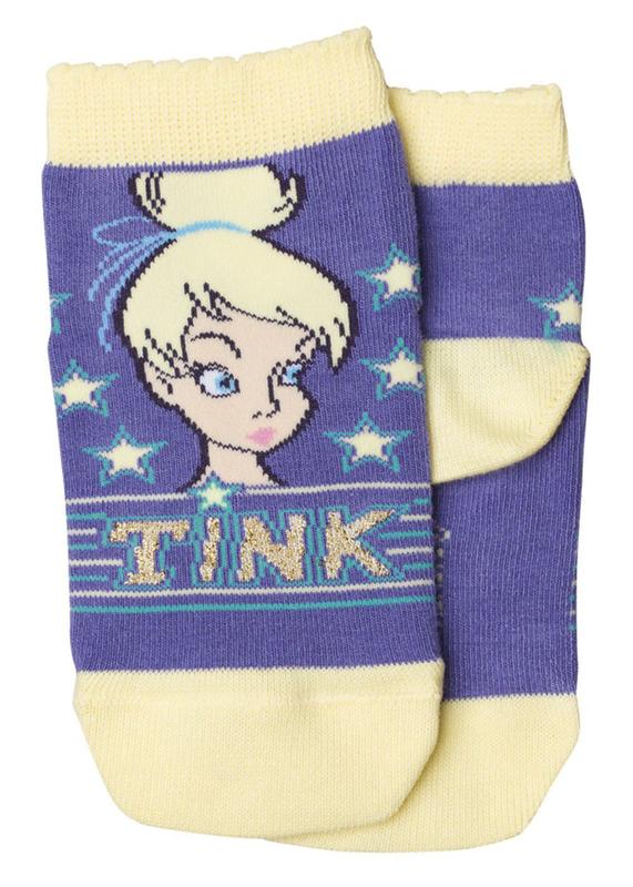 Meia Infantil Cano Curto Disney Lilás Tinkerbell Lupo - Meia Infantil ...