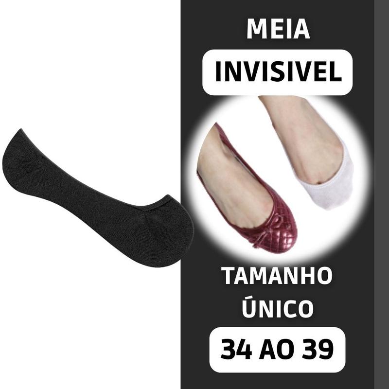 Meia Para Salto Alto Meia Pata ou Bico Fino Scarpina Preta - Duck ...