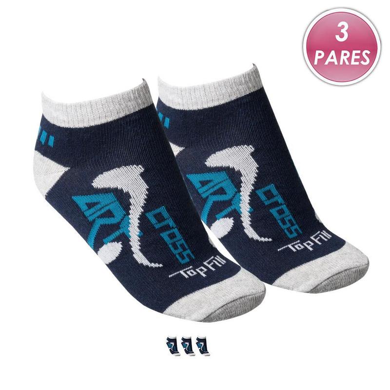 Meia Soquete Top Fill Sport Kit c- 3 TF20 - Top-Fill - Meia Esportiva ...
