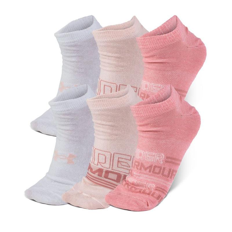 Meia Unissex Under Armour Essentials Invisivel - Pacote com 6 pares ...
