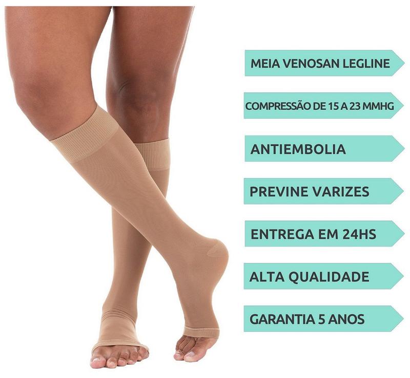 Meias Elásticas De Compressão Antiembolia Antitrombose 3/4 - VENOSAN ...