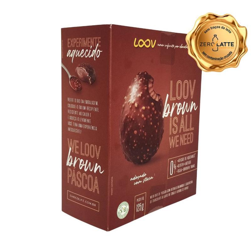 Meio Ovo de Páscoa Brown Loov 125g - Ovo de Páscoa - Magazine Luiza