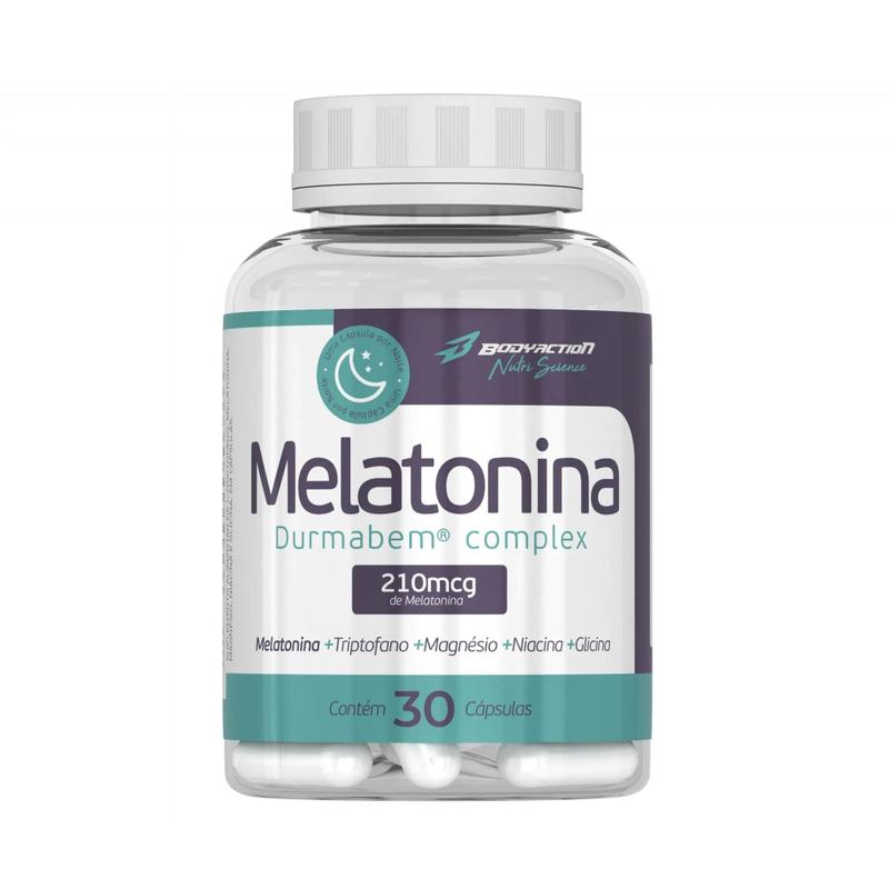 Melato 30 Cáps - Bodyaction - Ajuda no SONO - Melatonina - Magazine Luiza