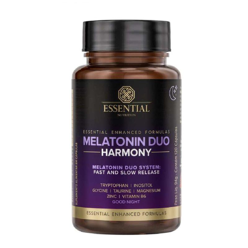 Melaton Duo Harmony 120 Capsulas Essential Nutrition - Complemento ...