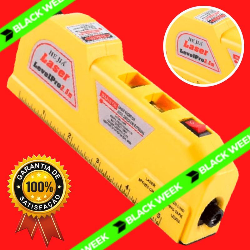 MELHOR Nível Laser Level Pro3 Profissional ORIGINAL amarelo - Nível Trena Laser - Nível a Laser ...