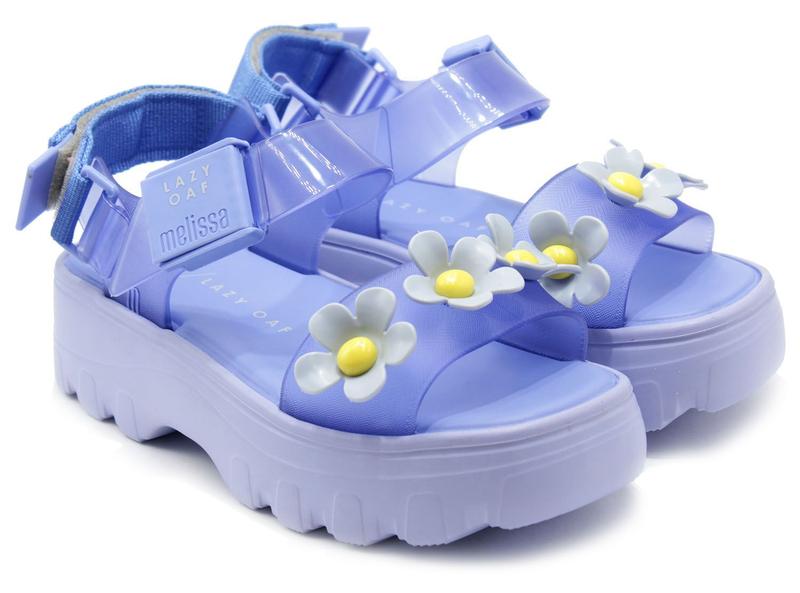 Melissa Kick Off Sandal +Lazy Azul/Azul/Amarelo - Sandália Feminina ...