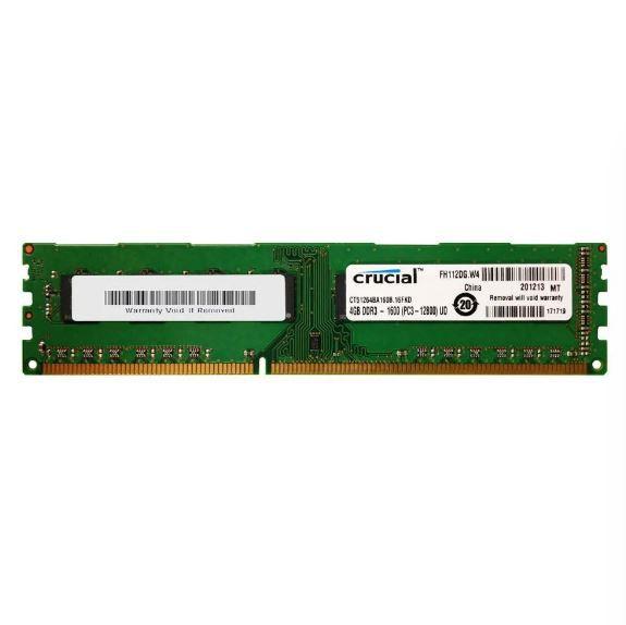 Memoria de Desktop Crucial 4GB DDR3 PC3-1600 Mhz 1.5V OEM - CT51264BA160B - Memória RAM ...