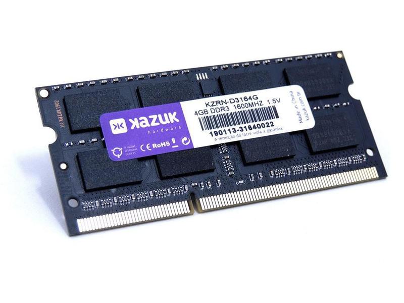 Memória Notebook Kazuk 4gb - 1600 Mhz Ddr3 Ram Kzrn-d3164g - Memória ...