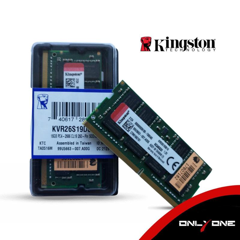 Memória Ram 16gb Kingston Ddr4 2666mhz Para Notebook - Memória RAM ...