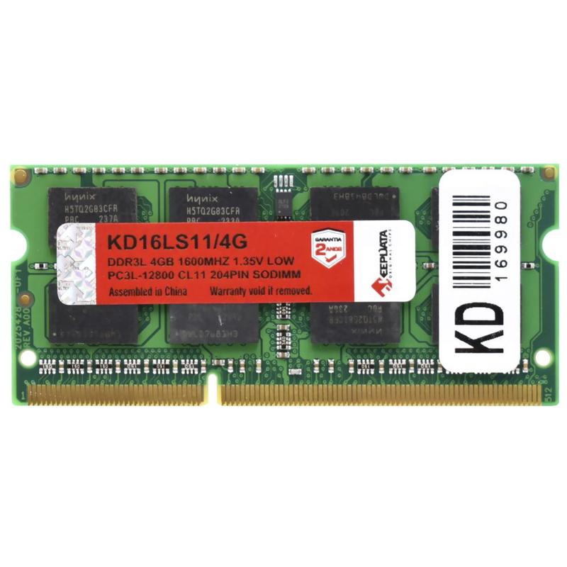 Memória Ram Para Notebook Keepdata Ddr3l 4gb 1600mhz - Kd16ls11/4g ...