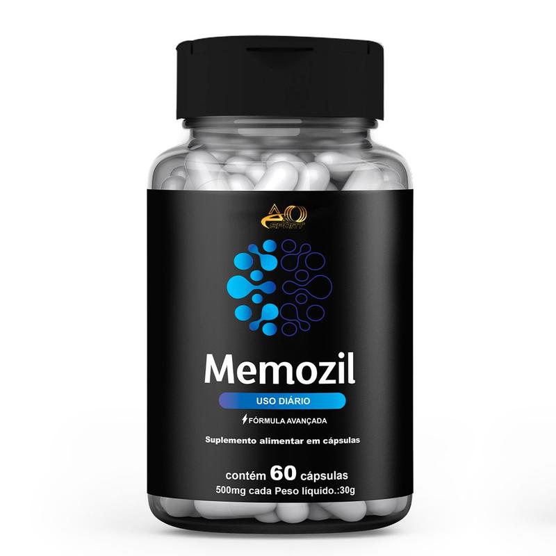 Memozil 60 Cápsulas 500mg C/1 fórmula avançada - A&O SPORT - Coenzima ...