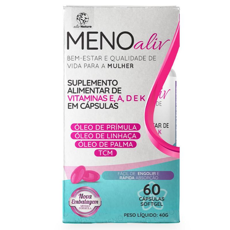 Meno Aliv Tratamento para Menopausa TPM 60 Capsulas - MENOALIV ...