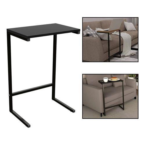 Mesa Apoio Lateral Sofá Ou Cama Aço E Madeira Delin Notebook - DiCarlo ...