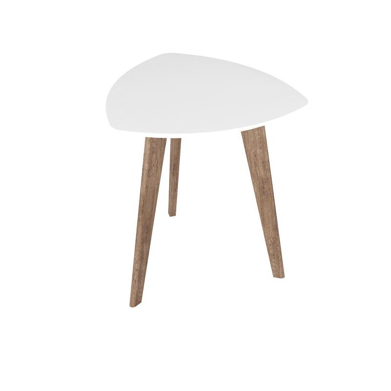 Mesa de Canto Triangular Maju Linea Brasil Branco - Outros Móveis ...