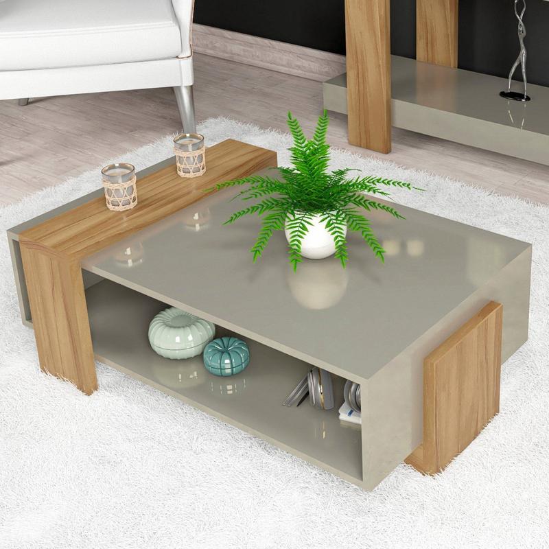 Mesa de Centro Retangular 96cm Kansas Avelan Móveis - Mesa de Centro ...