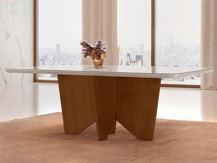 Mesa de Jantar 120X90 Off White/Imbuia Serig Off White Nevada Rufato ...