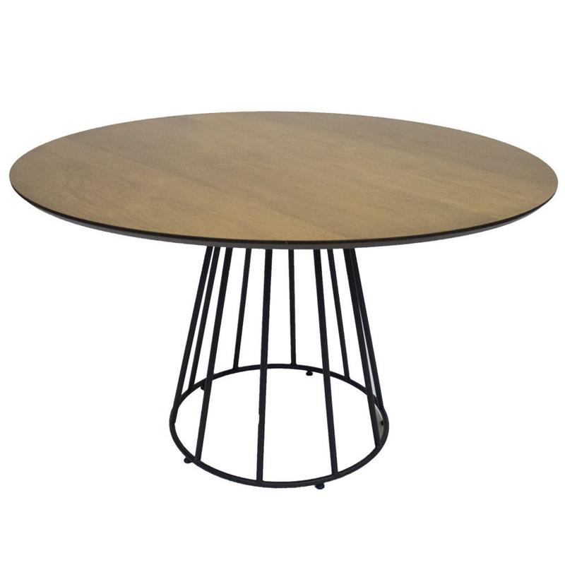 Mesa de Jantar Honda Tampo Redondo Pinhão Verniz 120cm - Móveis Frater ...