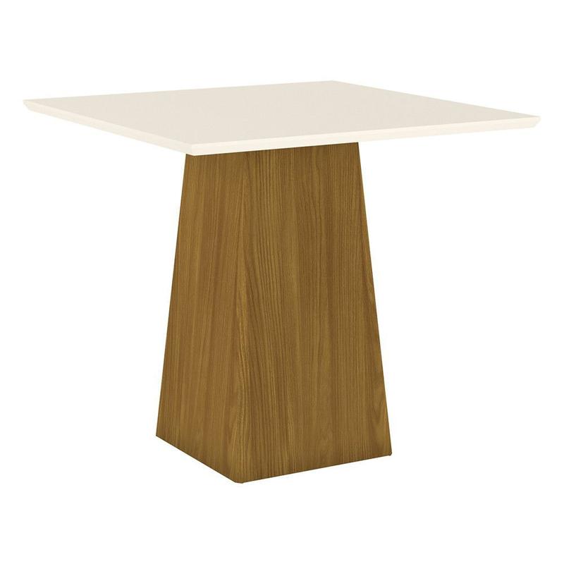 Mesa de Jantar Tampo MDF Canto Reto 90 cm Sarah - Henn - Móveis para ...