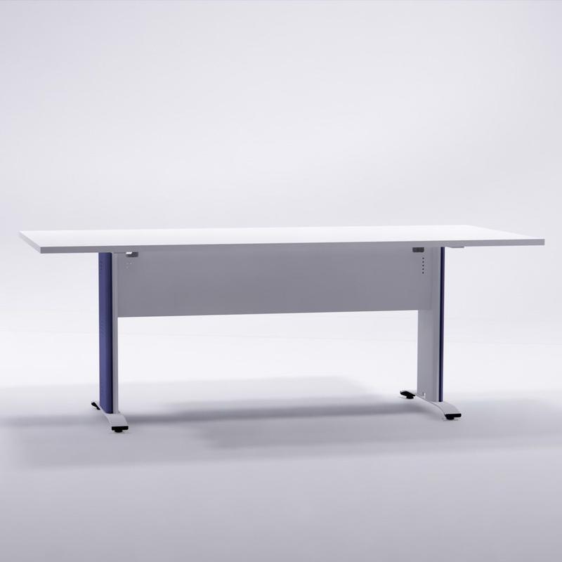 Mesa de Reuniao 2.0 M Aretto Pandin Branco e Lilas - Outros Móveis - Magazine Luiza