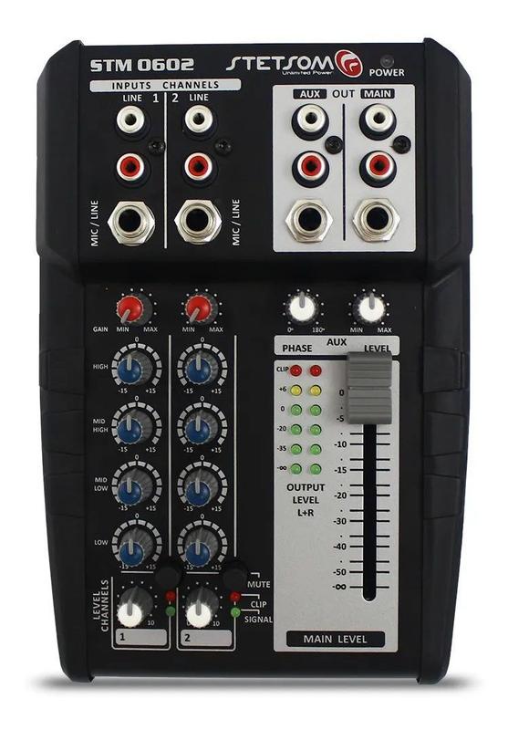 Mesa De Som Automotivo Stetsom Stm0602 12v E Liga Na Tomada - Mesa de ...