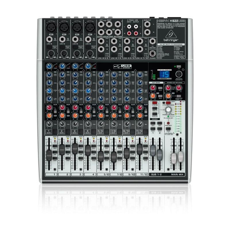 Mesa de Som Behringer Analógica 16 Entradas Xenyx X1622 USB - Mesa de ...