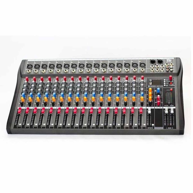 Mesa de Som Black Mixers 16 canais PZ CS160B - Mesa de Som / Mixer ...