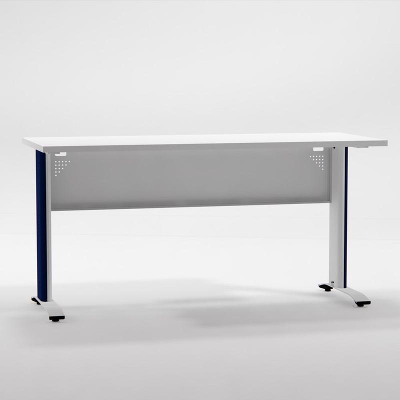 Mesa Diretora 1.50 M Aretto Pandin Branco e Azul Del Rey - Outros Móveis - Magazine Luiza