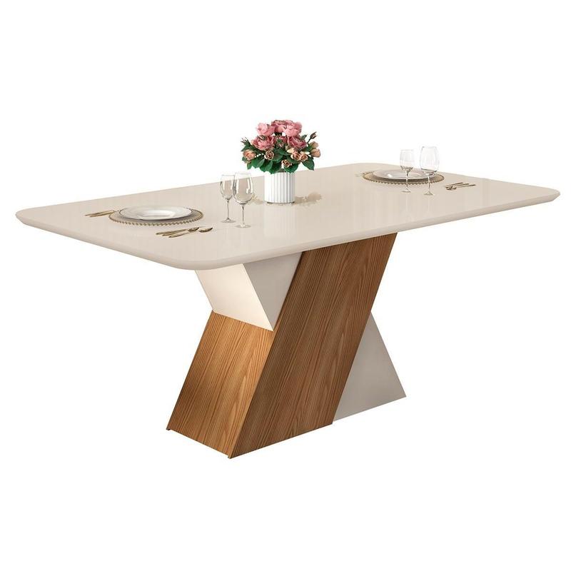 Mesa DJ Móveis Rubi/Sofia Tp MDF 170cm Carvalho/Off White - Outros ...