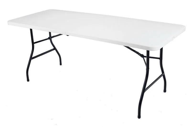 Mesa Dobrável Vira Maleta Com Alça 1,80m Premium Top Branca - Member's ...