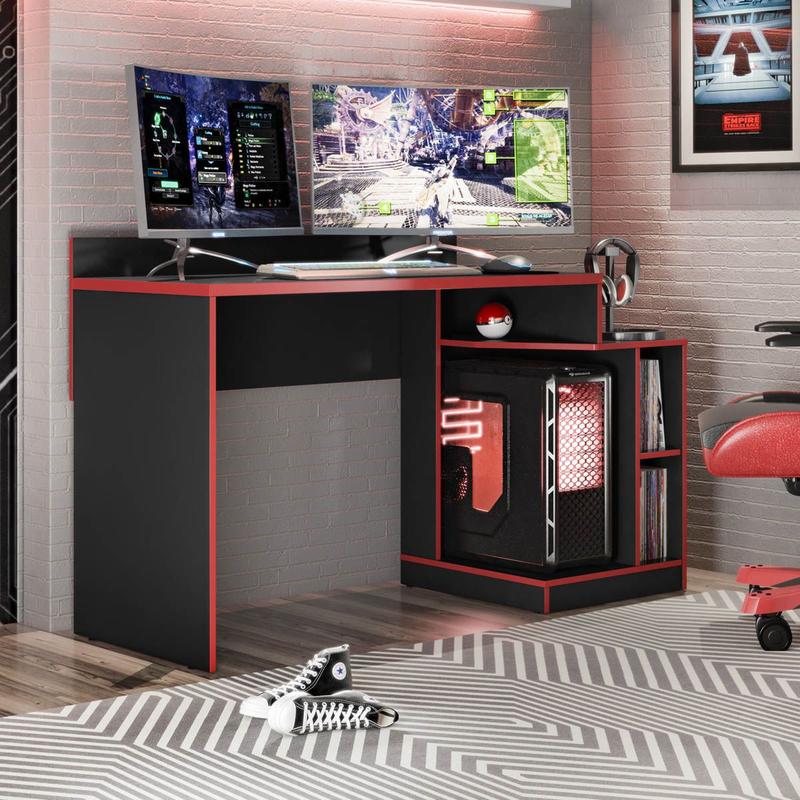 Mesa Escrivaninha Gamer Play Albatroz - Móveis Albatroz - Escrivaninha ...