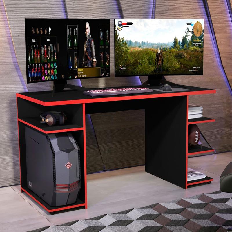 Mesa Escrivaninha Pc Gamer Grande e Barata para Computador - XP 1000 ...