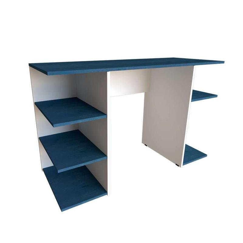 Mesa Gamer KitCubos Branca e Azul - Bramov - Mesas para Escritório ...