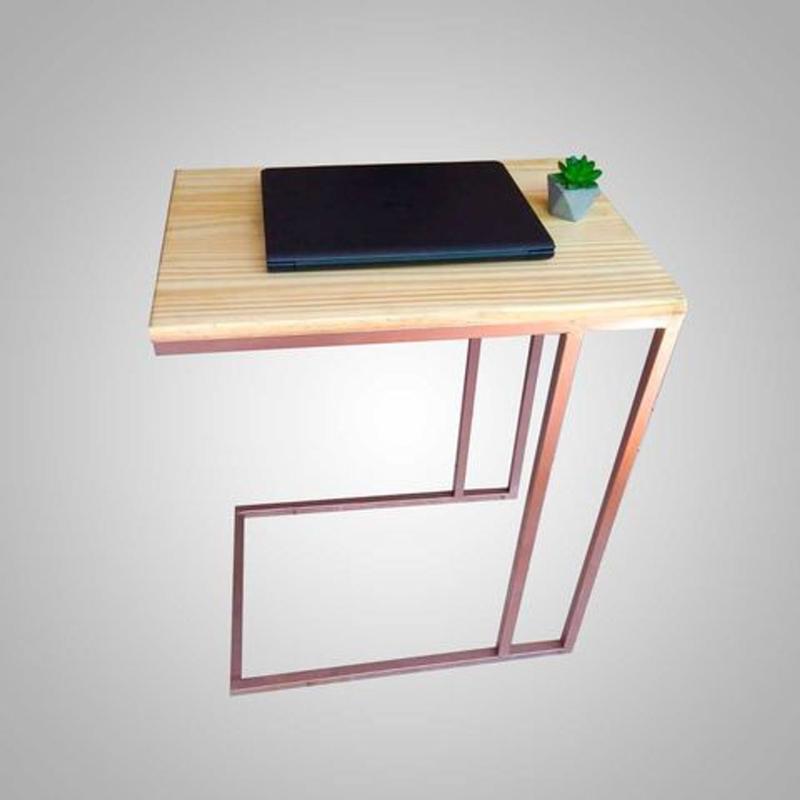 Mesa Industrial para notebook Rose Gold/Dourada/Preta/Branca - Armazém ...