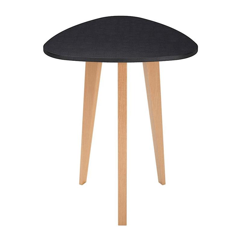 Mesa Lateral Triangular Munique Preta (63x62) - Falkk - Mesa de Canto ...